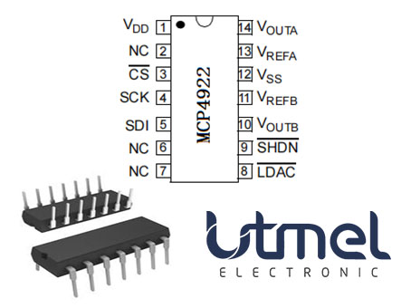 MCP4922 Converter: Circuit, Pinout, and Datasheet