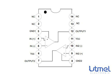 LM319 Comparator: Datasheet, Pinout and Circuit