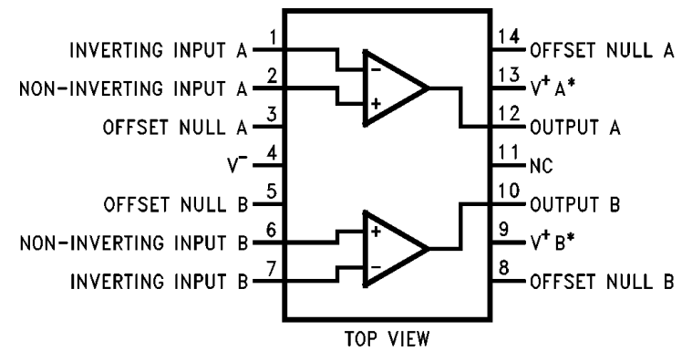 LM747 Dual Operational Amplifier: Datasheet, Pinout and Equivalents