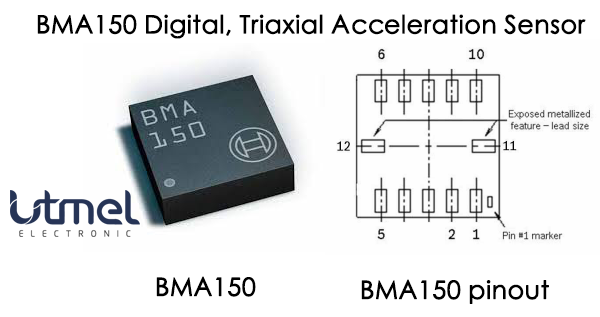 BMA150 Acceleration Sensor: Pinout, Features and Specification