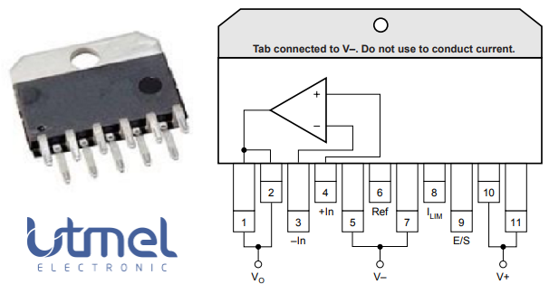 OPA549 Operational Amplifier: Pinout, CAD Model and Datasheet