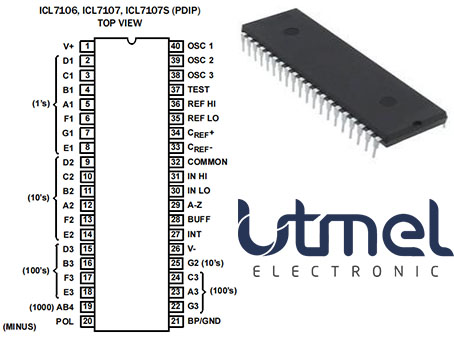 ICL7107 ADC Display Driver: Price, Application and Datasheet