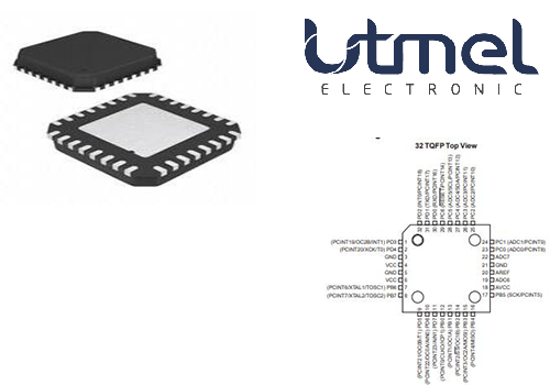 ATMEGA328P-MU AVR 8-bit Microcontrollers - MCU 32KB In-system ...