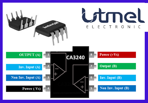CA3240 IC OPAMP GP 2 CIRCUIT 8DIP[Video&FAQ]: Pinout, Equivalents, and ...
