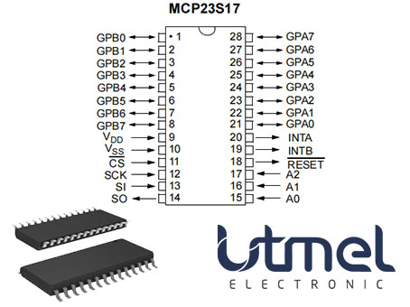 MCP23S17 Expander: Features, Pinout, and Datasheet