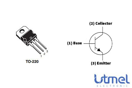 TIP121 NPN Transistor: Darlington NPN, TIP121 Datasheet, Pinout