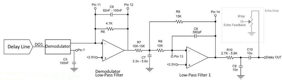 PT2399 Delay Echo Processor IC: Datasheet, Schematic and Circuit