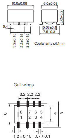 IM03GR Signal Relays: Features, Pinout, CAD Model