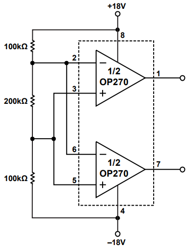 OP270 Dual Op-Amp: Pinout, Equivalent and Datasheet