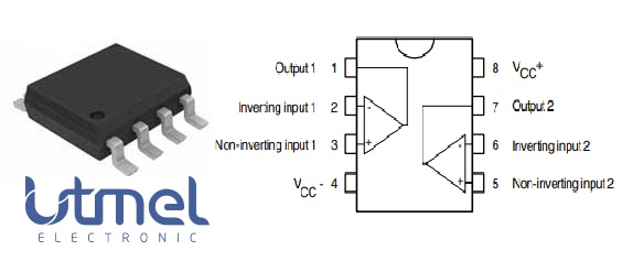 LM833DT Operational Amplifier: Pinout, Specification, and Datasheet