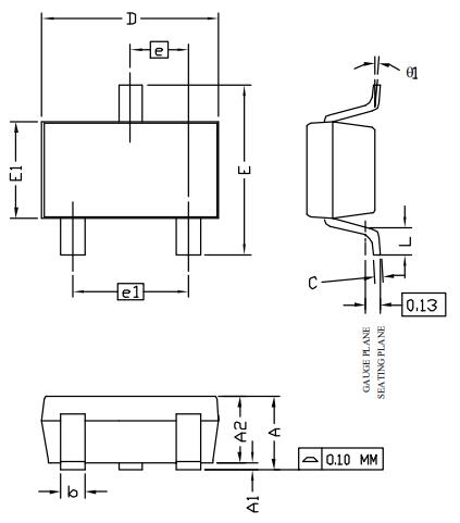 AO3400 30V N-Channel MOSFET, 5.8A SOT23-3 and AO3400 Pinout