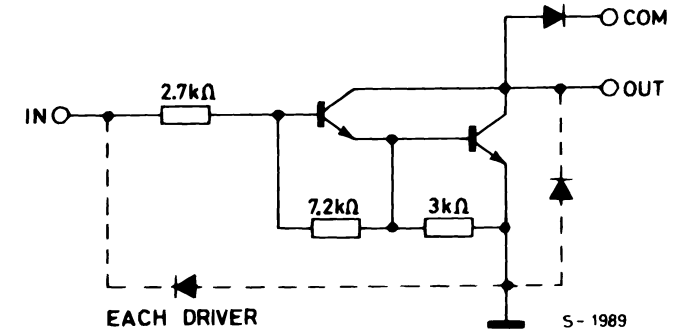 ULQ2003 Darlington Array: Pinout, Features and Datasheet