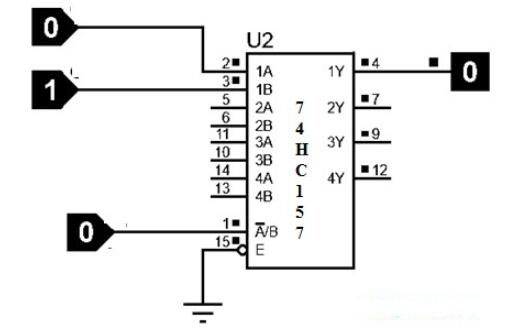 74HC157 Quad 2-input Multiplexer: Pinout, Datasheet and Circuit