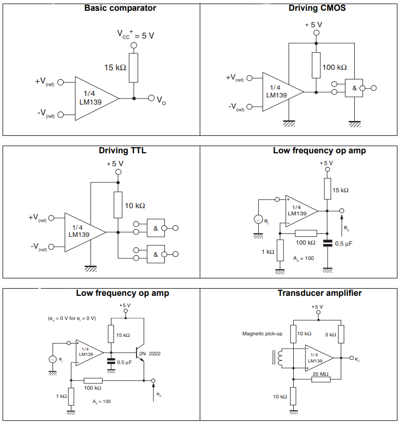 LM339D Comparator: Feaure, Application, Datasheet
