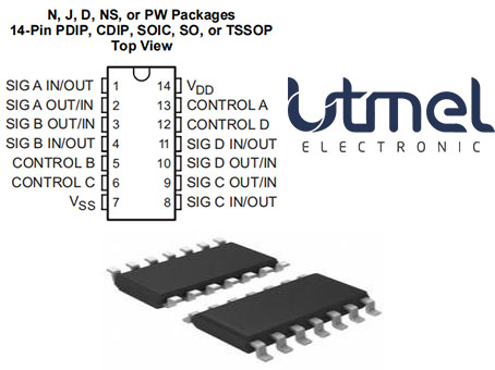 CD4066 Quad Bilateral Switches IC: Equivalent, Pinout and Uses