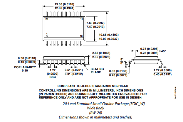 AD7703CNZ A/D converter: Pinout, Specification, and Datasheet