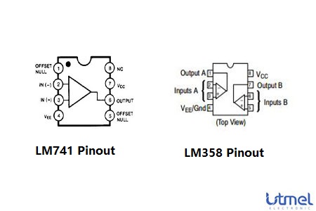 How to Differentiate LM741 and LM358: LM741 vs. LM358