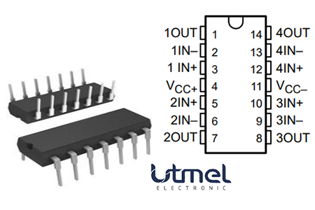 LM348 Operational Amplifier: Pinout, Datasheet and Application