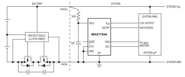MAX17043/MAX17044 Li+ Battery: Pinout, Datasheet and Application