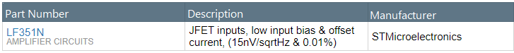 LF351 Op-Amp: Pinout, Circuit and Replacement