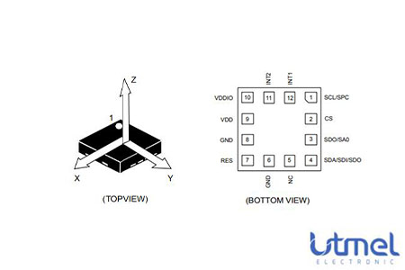 LIS2DW12TR Motion Sensor: Datasheet, Pinout, Application Hint