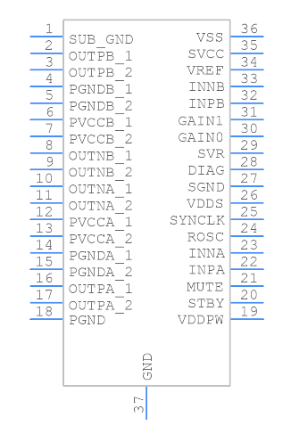 TDA7492 Amplifier: Pinout, Datasheet, and Block Diagram