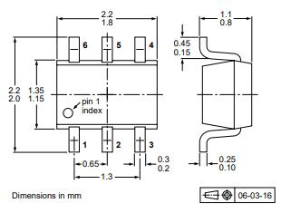 BCM857BS Transistor: SOT363 Package, BCM857BS Datasheet, Pinout