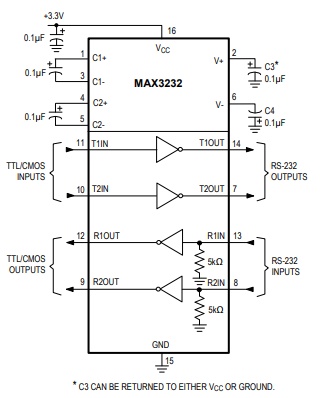 MAX3232ESE+ transceiver：Pinout, Specification, Datasheet