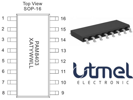 PAM8403 Audio Amplifier: Datasheet, Price and Pinout