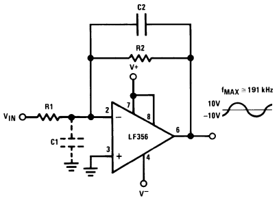 LF356N Operational Amplifier: Pinout, Datasheet, and Circuits