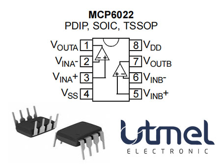 MCP6022 Op Amps: Circuit, Pinout, and Datasheet [Video]