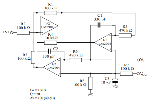 LM2904N Operational Amplifier: Datasheet, Pinout, and Circuit