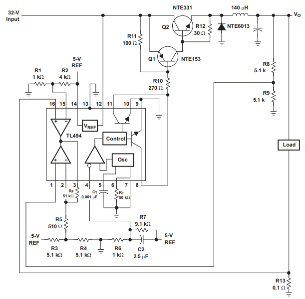 TL494IN Controller: Pinout, Specification, Datasheet