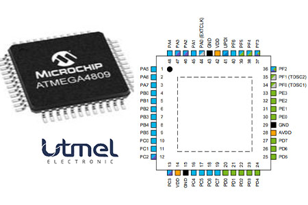 ATMEGA4809 Microcontroller: Pinout, Datasheet and Features