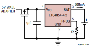 LTC4054 Single-cell Lithium-ion Battery: Circuits, Pinout, and ...