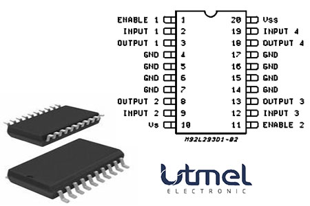 L293DD Channel Driver: Pinout, Datasheet and Features