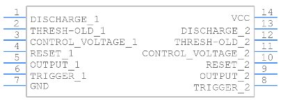 LM556 Dual Timer : Circuit, Application and Datasheet