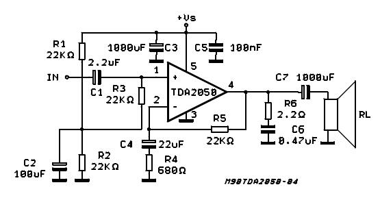 TDA2050 Amplifier: Datasheet, Circuit, Replacement