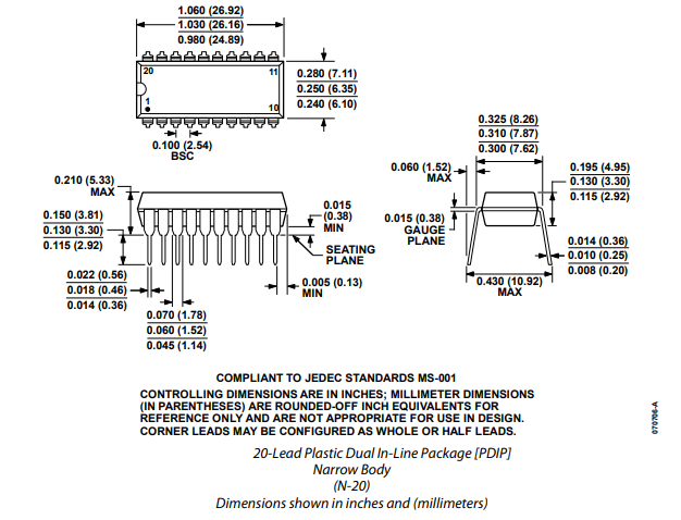 AD7703CNZ A/D converter: Pinout, Specification, and Datasheet