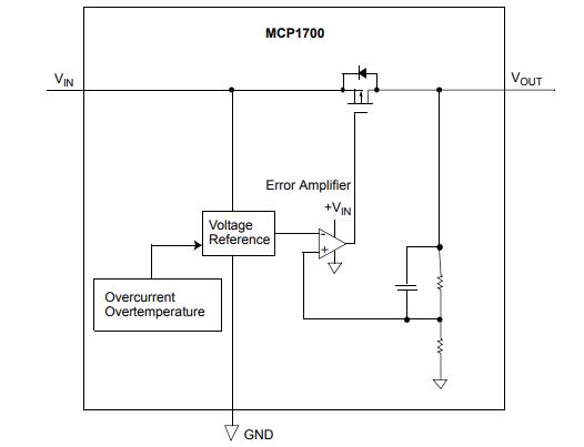 MCP1700 LDO voltage regulator: Datasheet, Pinout, Circuit