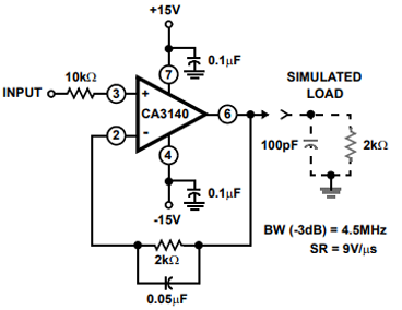 CA3140 Op-Amp: Circuit, Pinout and Datasheet