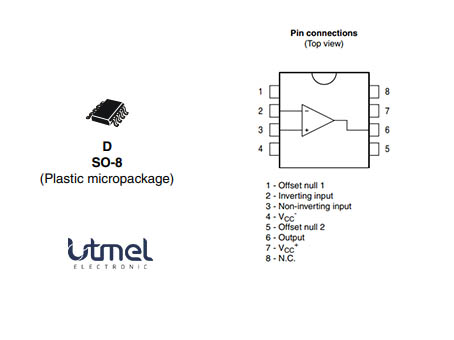 TL071CD Operational Amplifier: Pinout, Specification, and Datasheet