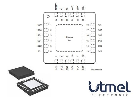 TCA9548ARGER I2C Switch: Diagram, Pinout, and Datasheet