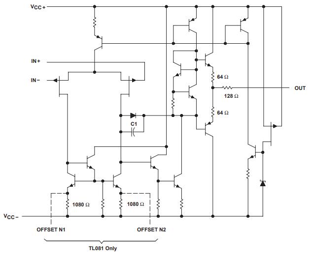 TL084CN Operational Amplifier: Pinout, Equivalent, Application