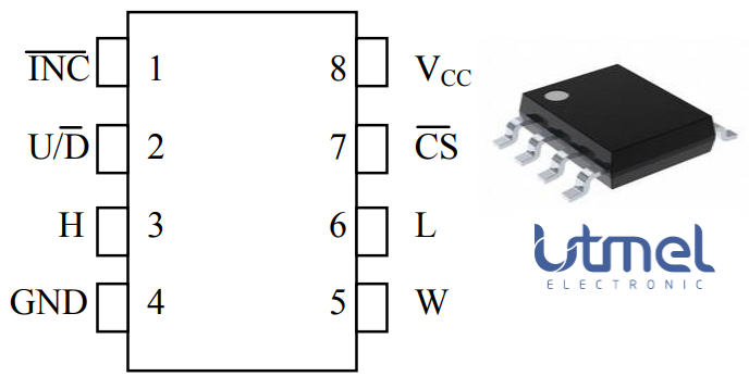 DS1804 NV Trimmer Potentiometer: Pinout, Equivalent and Datasheet