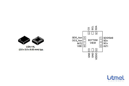 LSM6DSOTR Motion Sensor: Datasheet, Application Note, Pinout