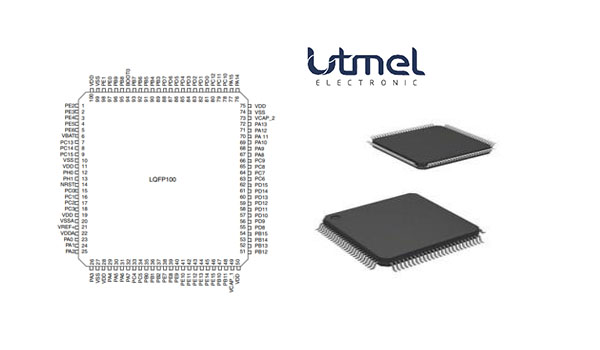 STM32F407VGT6 Microcontroller: 168MHz,100-LQFP, Pinout and Features