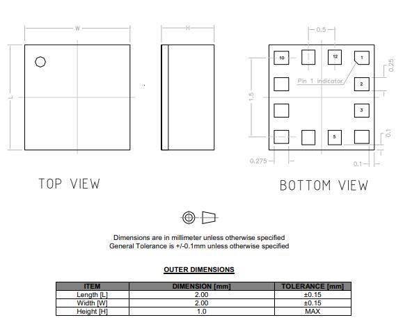 LIS2DH12 Accelerometer:Pinout, Datasheet, and Functional Block Diagram