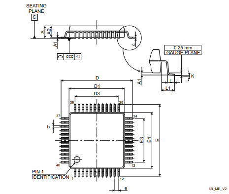 STM32F072C8T6 Microcontroller: 48MHz, 48-LQFP, Pinout and Datasheet