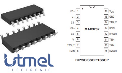 MAX3232ESE+ transceiver：Pinout, Specification, Datasheet